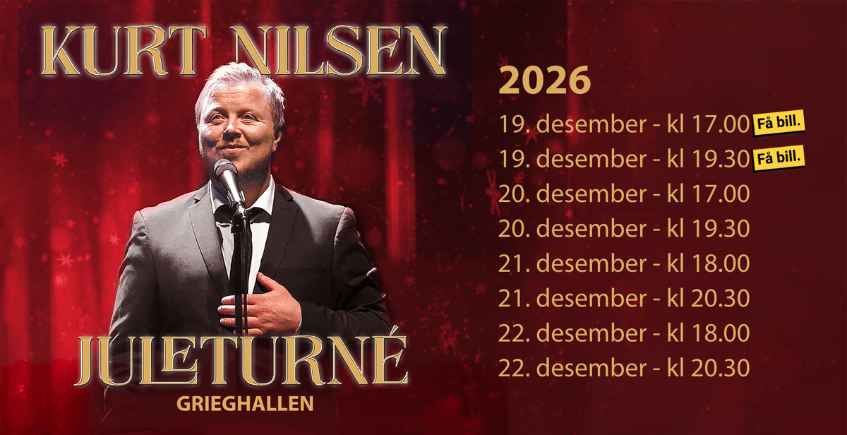 Kurt Nilsen - Julekonserter 2026, 19.12.2026 - Bergen Live