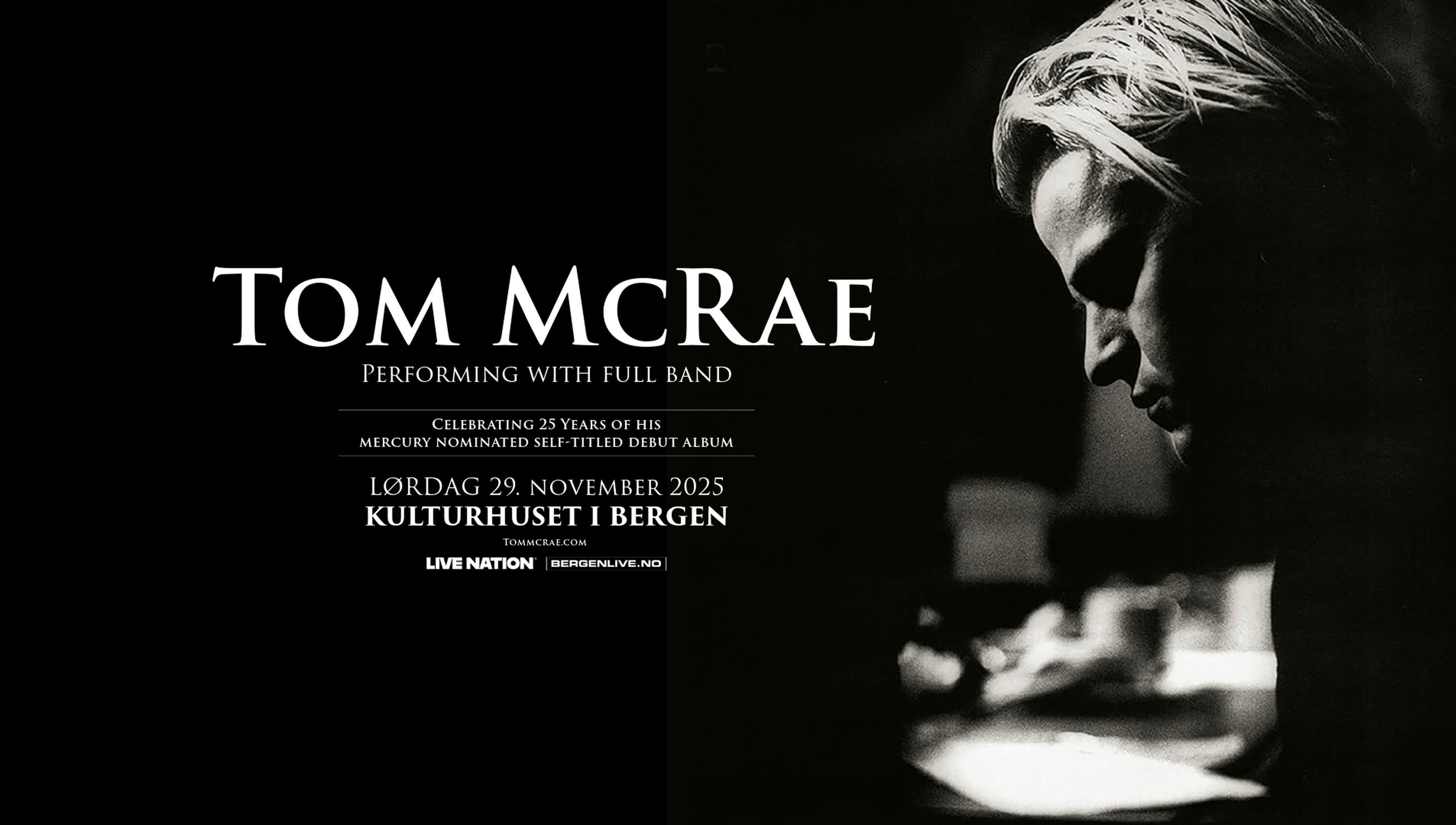 Tom McRae, 29.11.2025 - Bergen Live